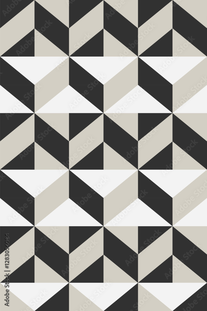Vector seamless pattern. Modern stylish texture. Repetition of ...