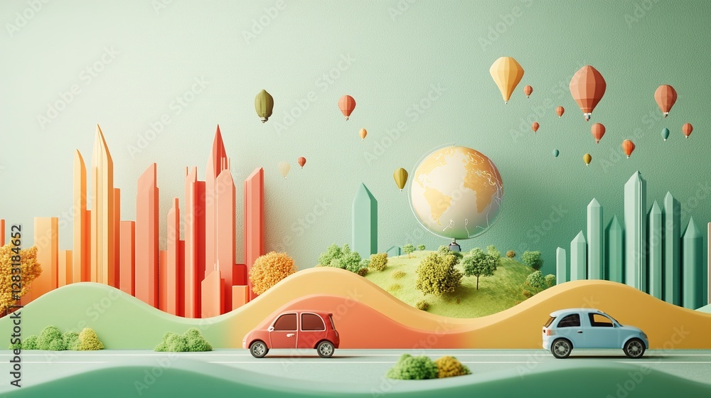 Low carbon lifestyle data visualization series: 3D histogram of carbon ...