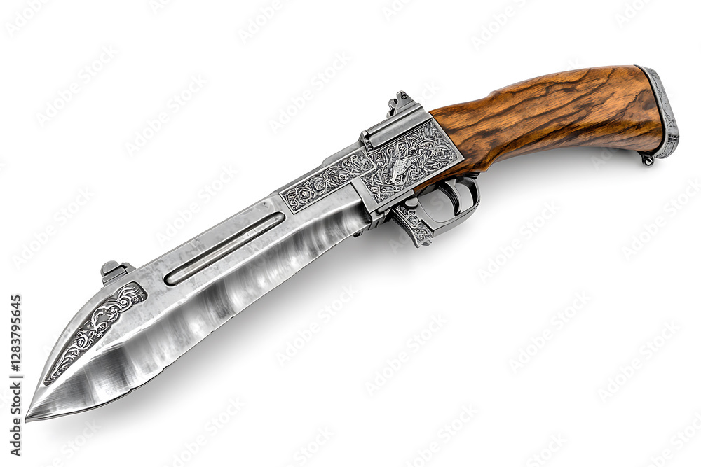 Realistic AK 47 Assault Rifle Detailed Military Equipment Stock Photo ...