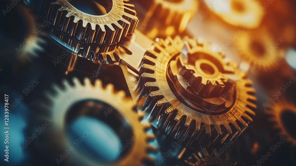 Agile software development uses gears to represent different parts of ...