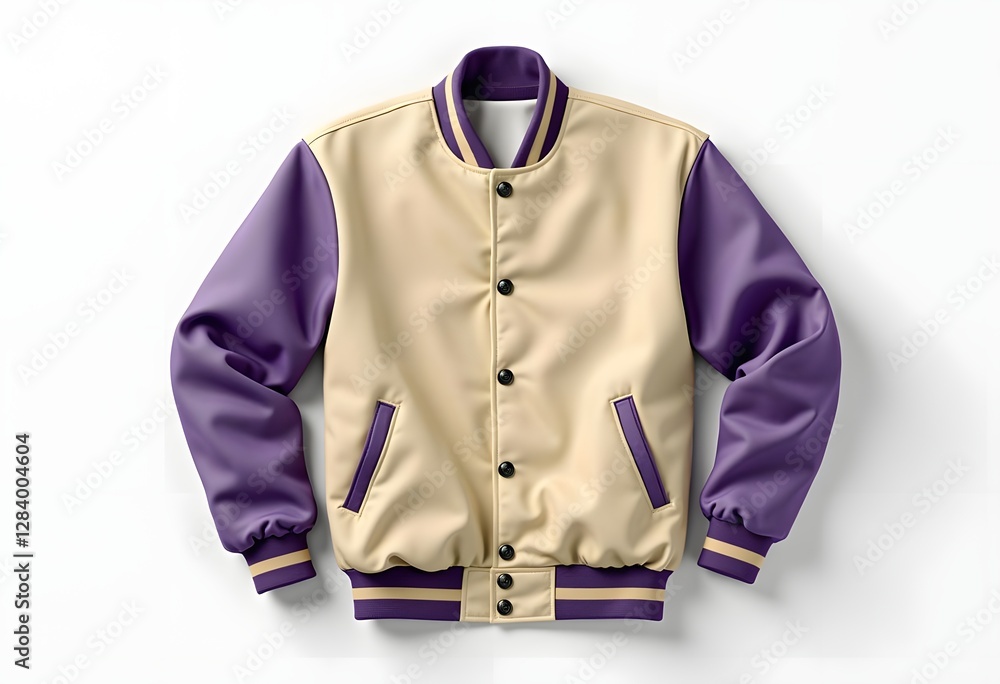 varsity jacket bundle mockup, front and back view, isolated on white ...