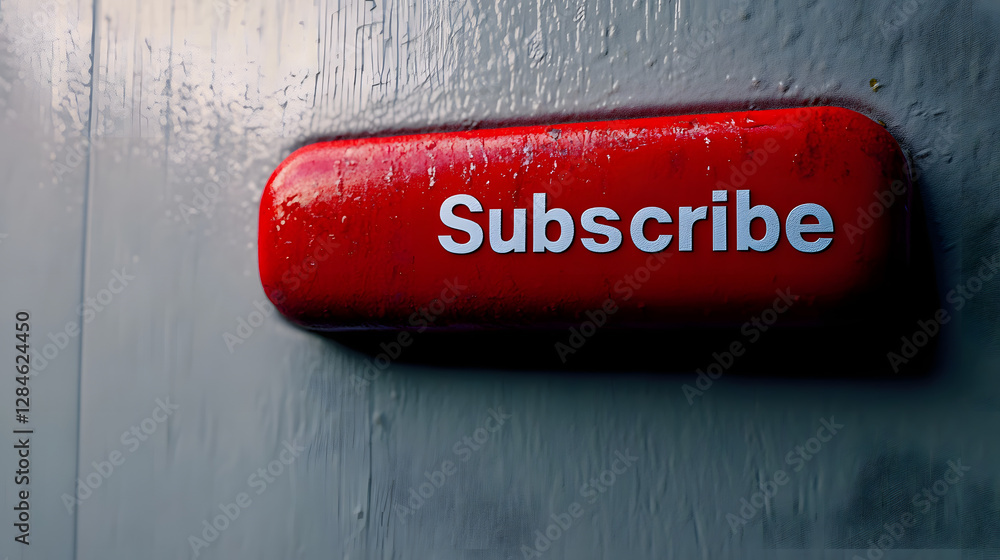 Red Subscribe Button: Engaging content with a simple call to action for ...