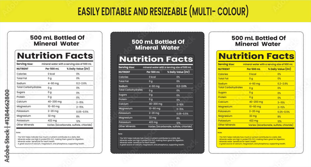 Nutrition facts, water nutrition facts, vitamin water nutrition facts ...