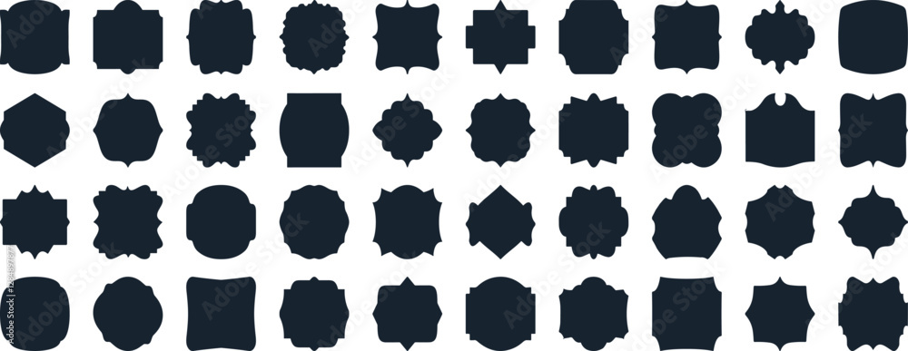 frame, border, wavy, wave, scallop, squiggle, edge, rectangle, vector ...