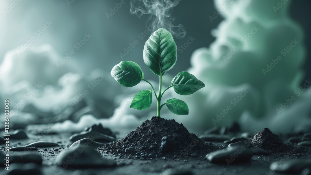 Sustainable development with a focus on carbon neutrality. Green ...