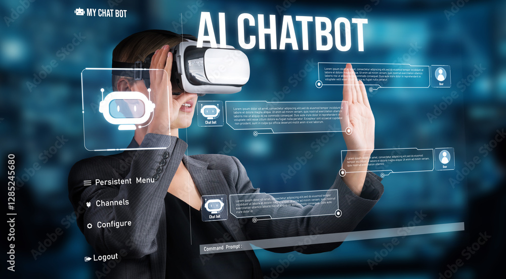 Experience virtual reality interaction with an AI chatbot designed for ...