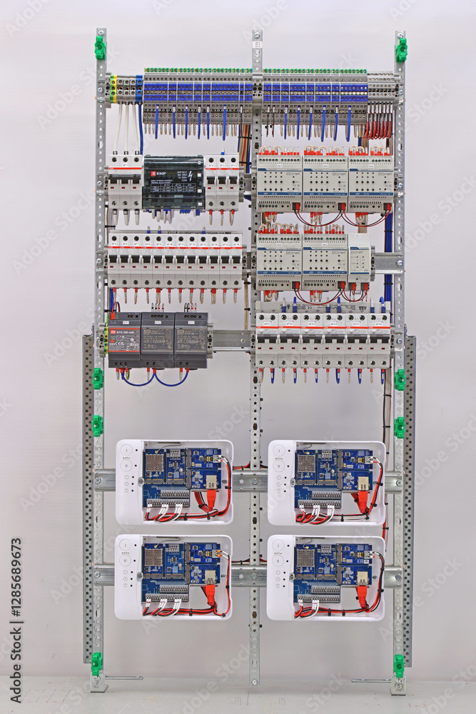 Electrical panel for organizing the power supply of a house or ...