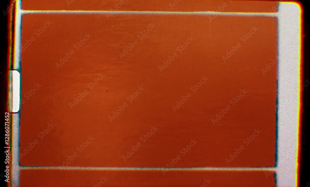 scan of empty super 8mm film frame with dust and scratches, cool film ...