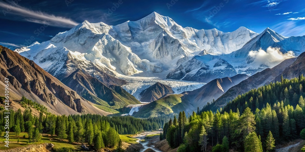Majestic Nanga Parbat Panorama, Gilgit-Baltistan, Pakistan - Himalayan ...