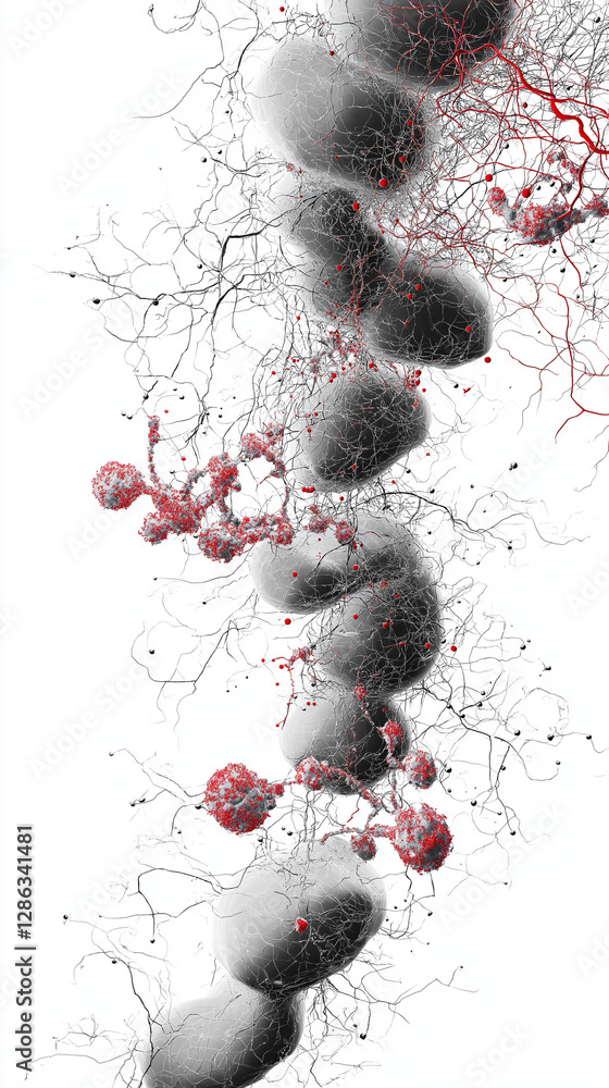 Amyloid plaque brain. Neurodegeneration cells. Beta-amyloid diagnosis ...