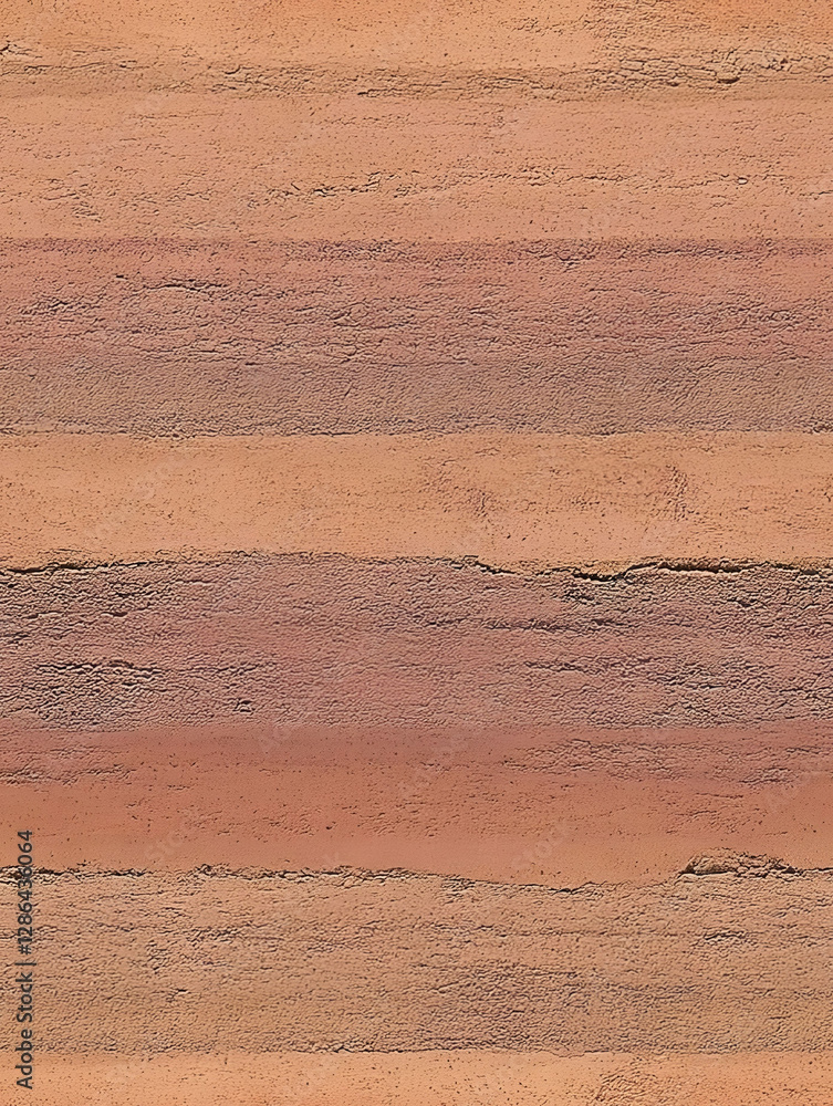 seamless rammed earth clay texture tile top view natural red brown ...