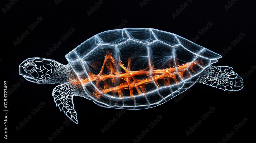 Anatomy, A detailed cross-section image of a turtle's shell showcasing ...