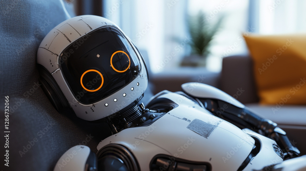 Ilustración de Stock Cute ai robot character level evolution for game ...