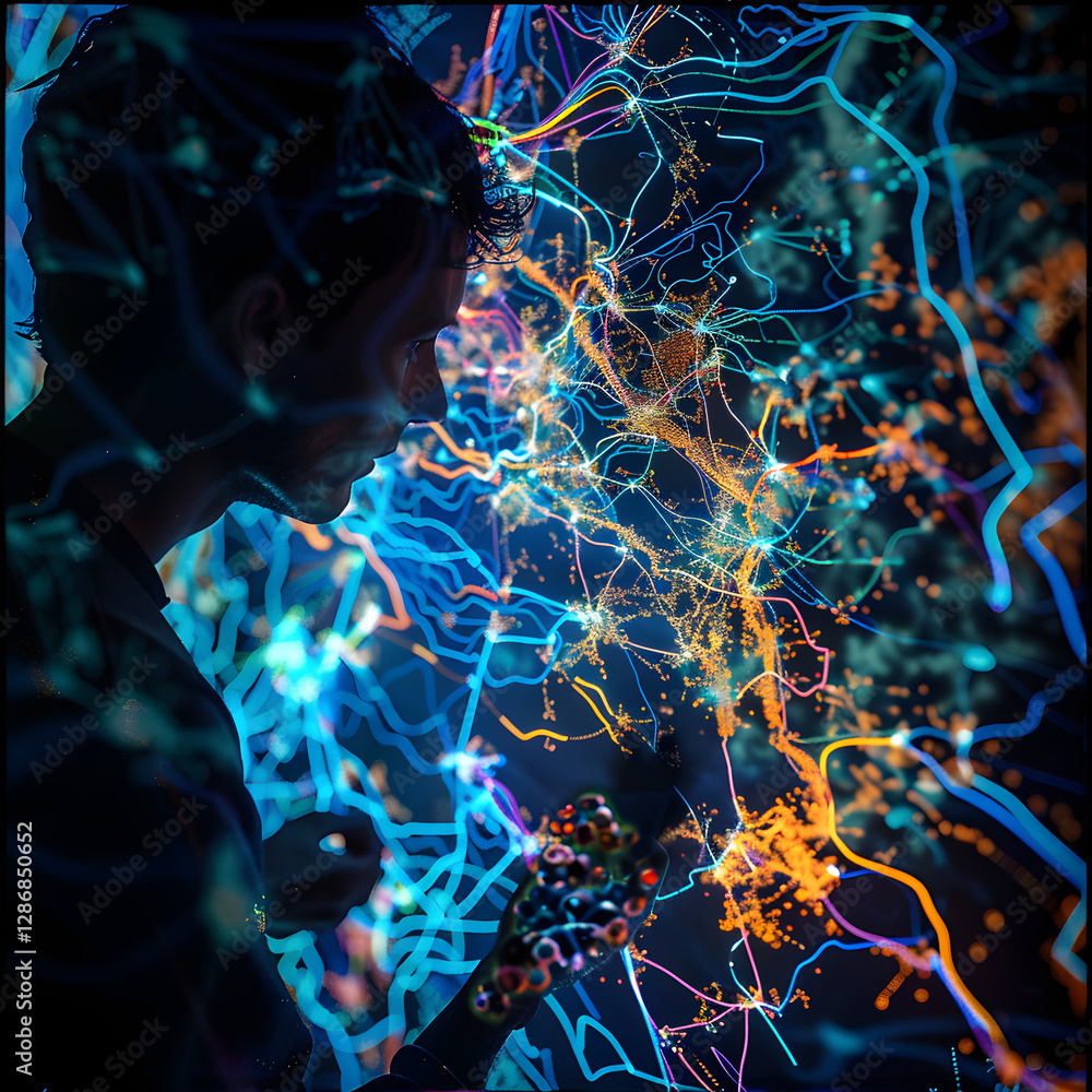 Interdisciplinary Breakthrough in Neuroscience and Genomics Stock Photo ...