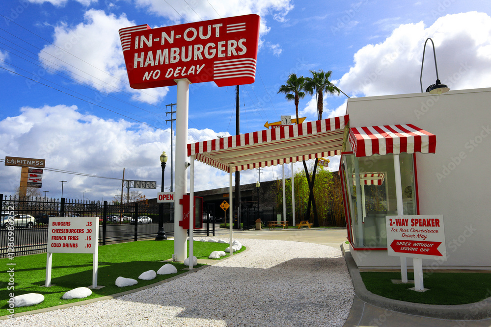 Baldwin Park, California – February 14, 2025: Replica of the Original ...
