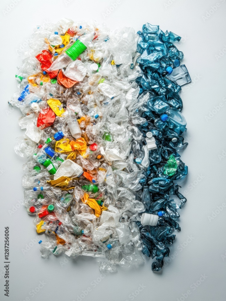 Comparing plastic waste with recycled plastic products highlights the ...