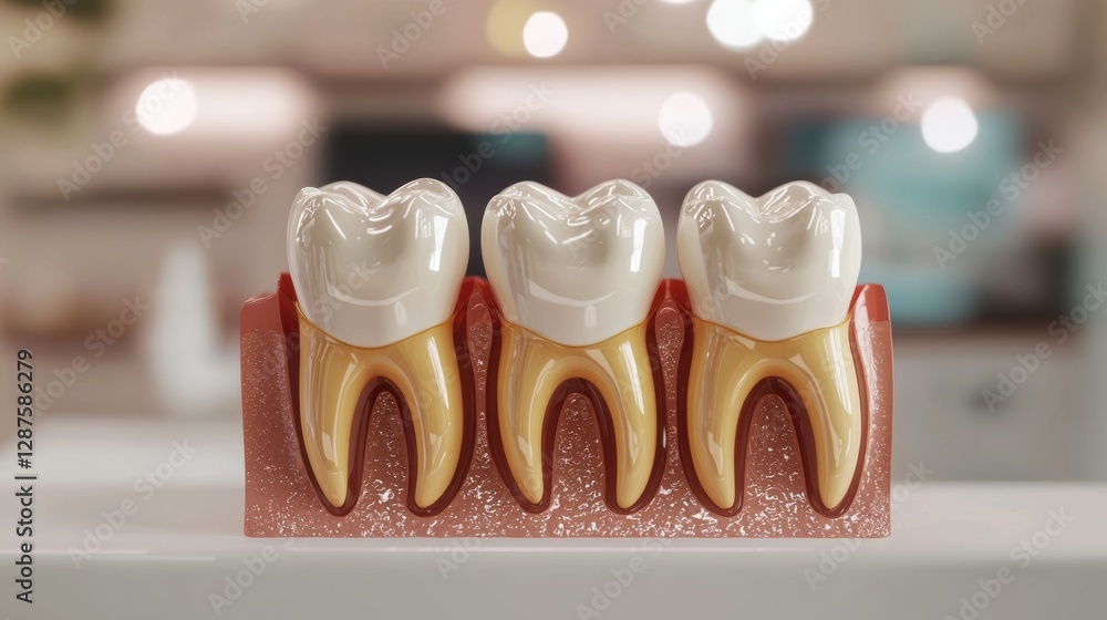 Dental models demonstrating tooth structure dental clinic educational ...