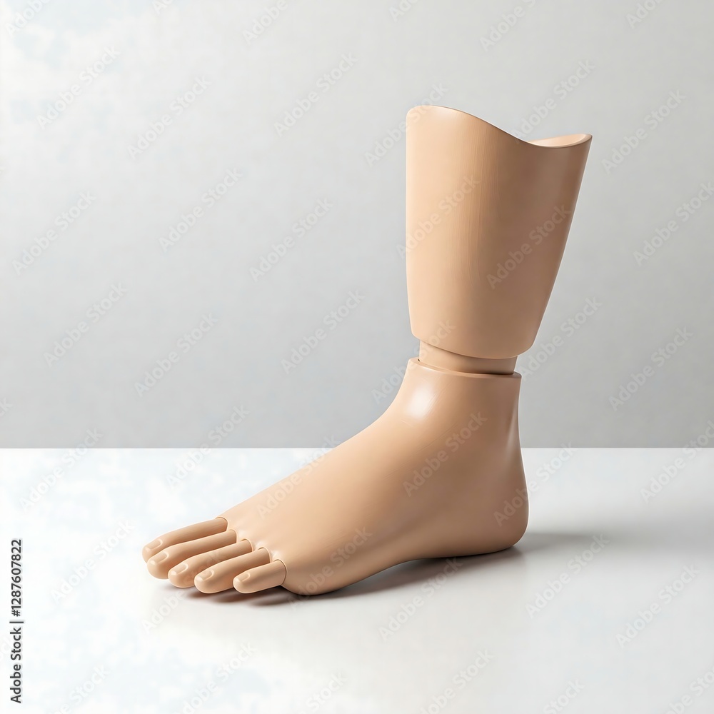 Prosthetic Leg, Unused prosthetic limb on a table, prosthetic, limb ...
