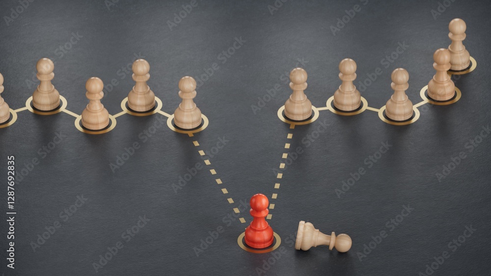 3D illustration of crisis and disaster recovery chart. Business ...