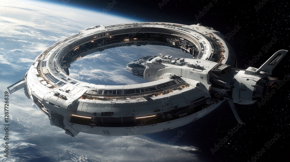 ภาพประกอบ Stock spaceship capable of creating artificial gravity for ...