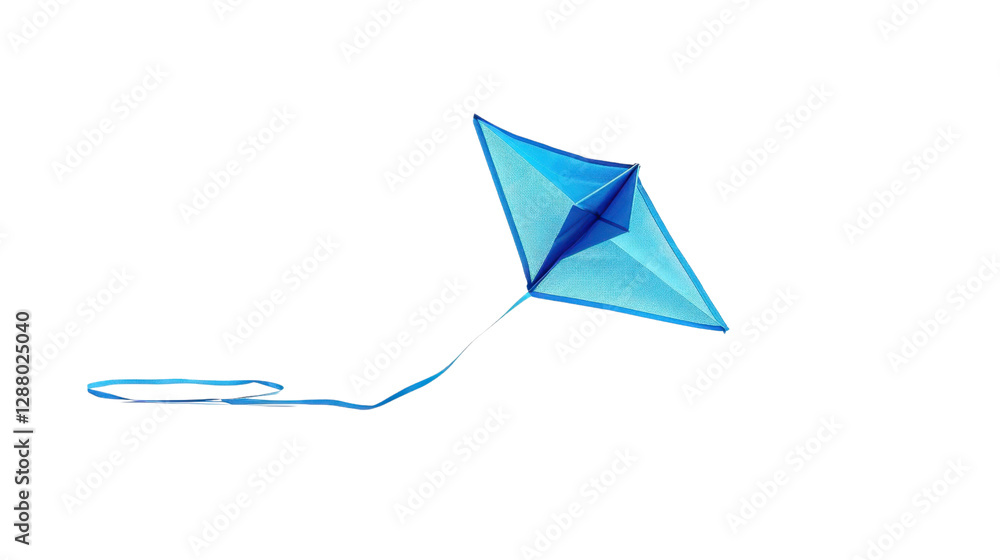 Blue kite flying with transparent background: perfect cutout image for ...