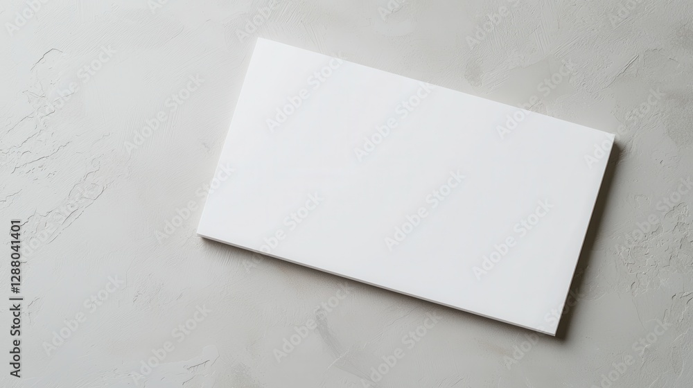 Blank white book cover on gray concrete surface ideal for mockup or ...