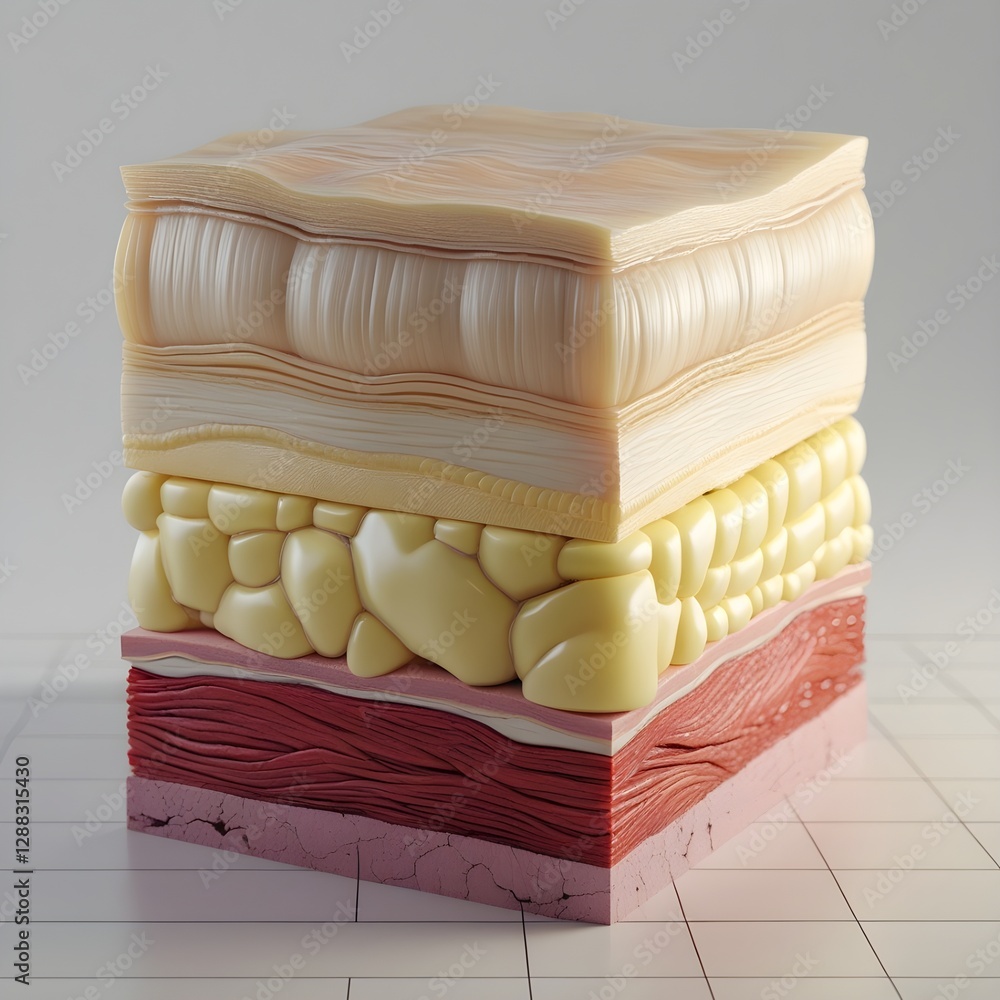 Illustration Stock Render highly detailed, anatomically correct cross ...