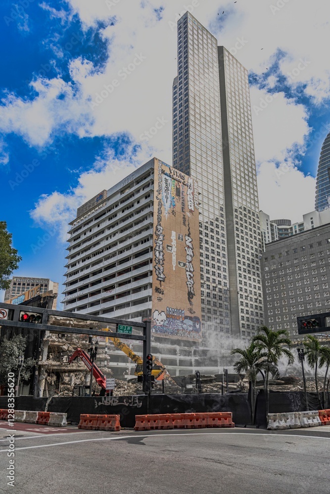 Demolition of the old Vitas Healthcare building from a different angle ...