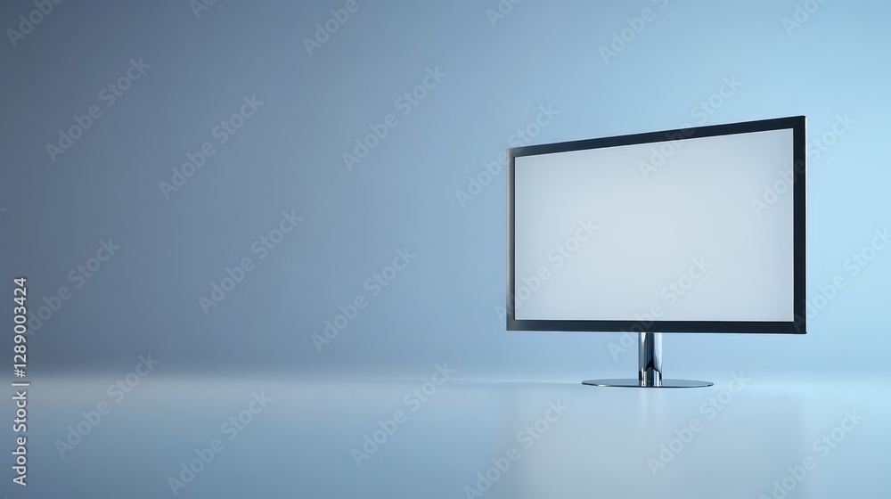 Blank computer monitor screen, a template for your digital workspace ...