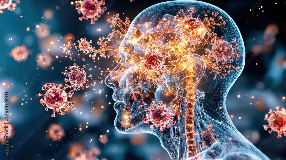 Futuristic visualization of the human brain and consciousness depicted ...