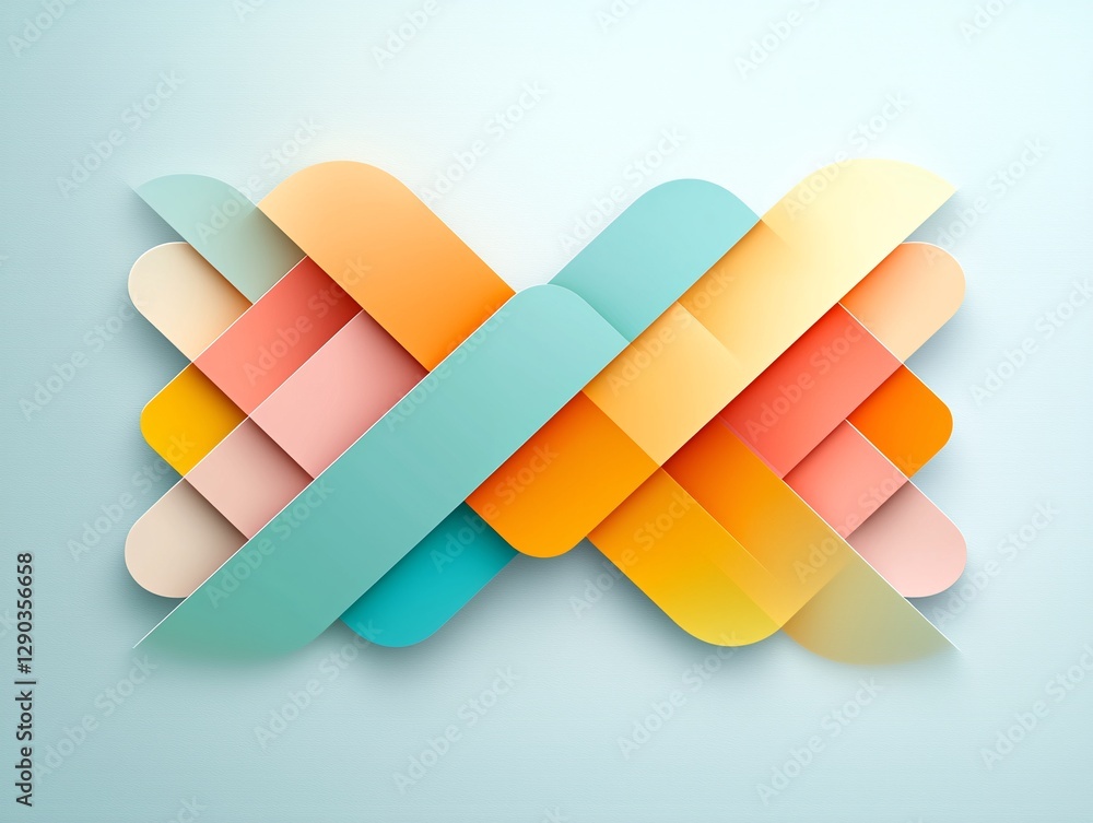 geometric typography abstraction, letterforms as shapes, deconstructed ...