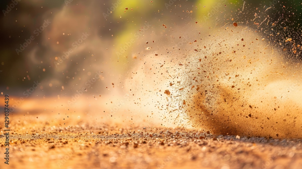 Dust: Fine particles of soil, pollen, and debris that collect in dry ...