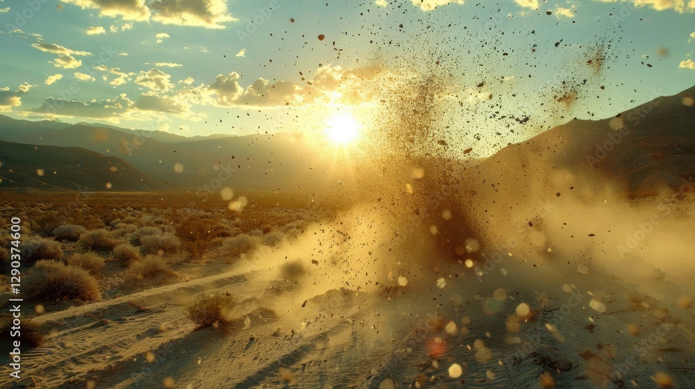 Dust: Tiny particles of soil, pollen, and debris that gather in dry ...