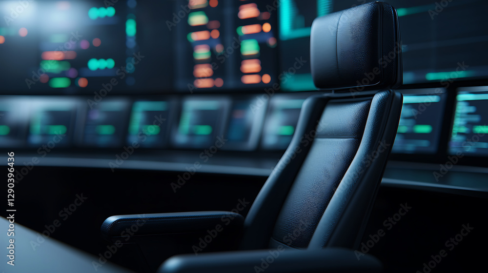 Futuristic holographic interface displaying communications high-tech ...