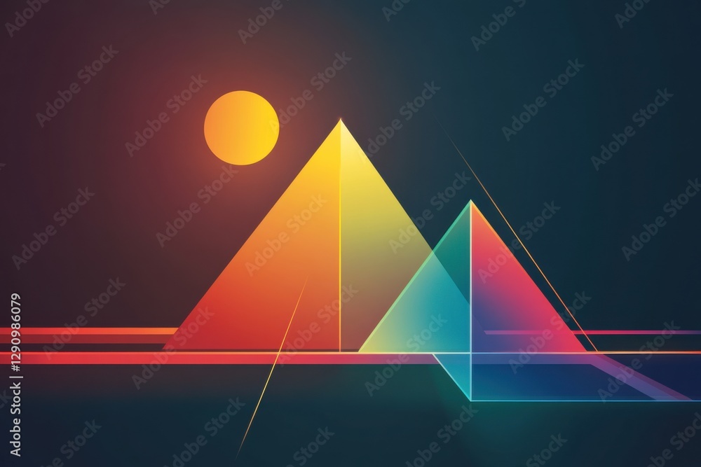Ilustración de Stock Principles of light illustrated through reflection ...