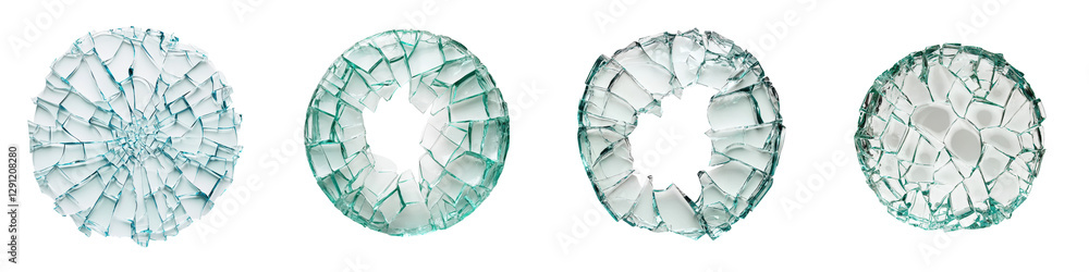 Dramatically Shattered Glass Texture Depicting Damage and Destruction ...