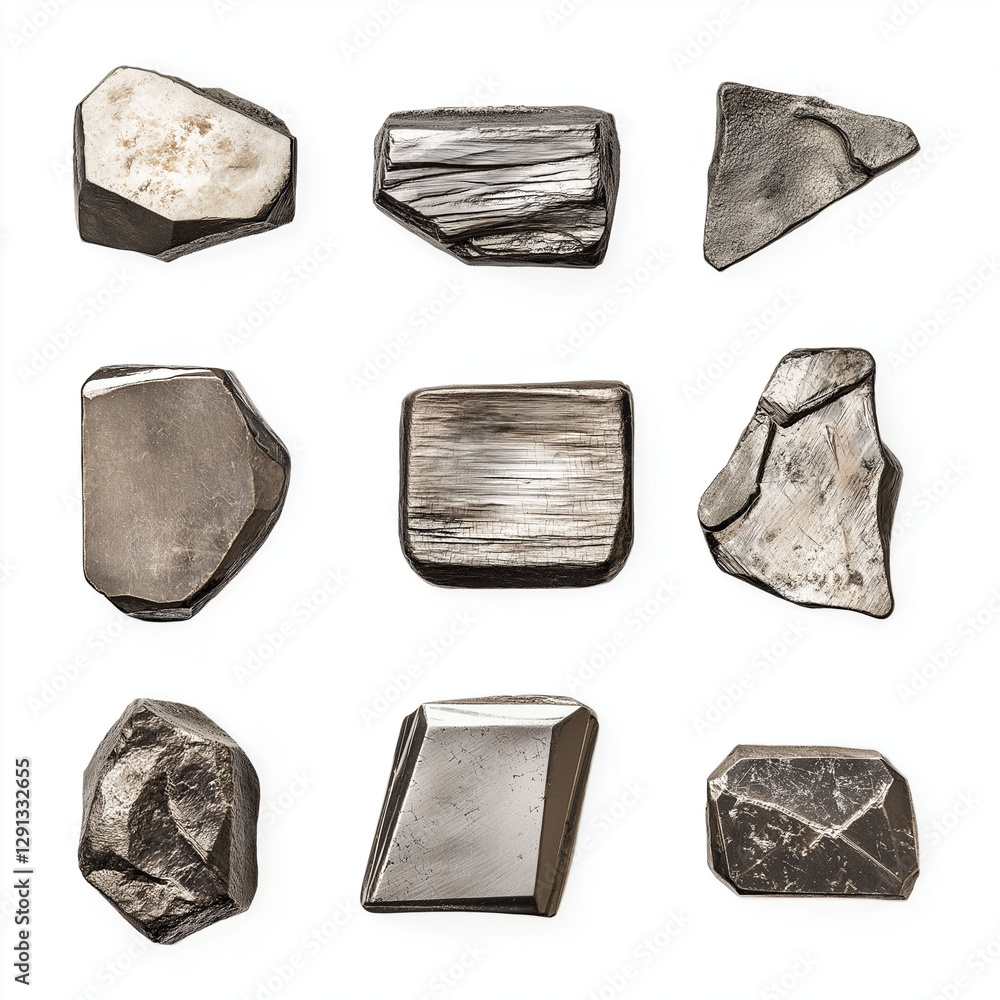 Rare earth minerals industry. Elements mining energy. Clip art ...