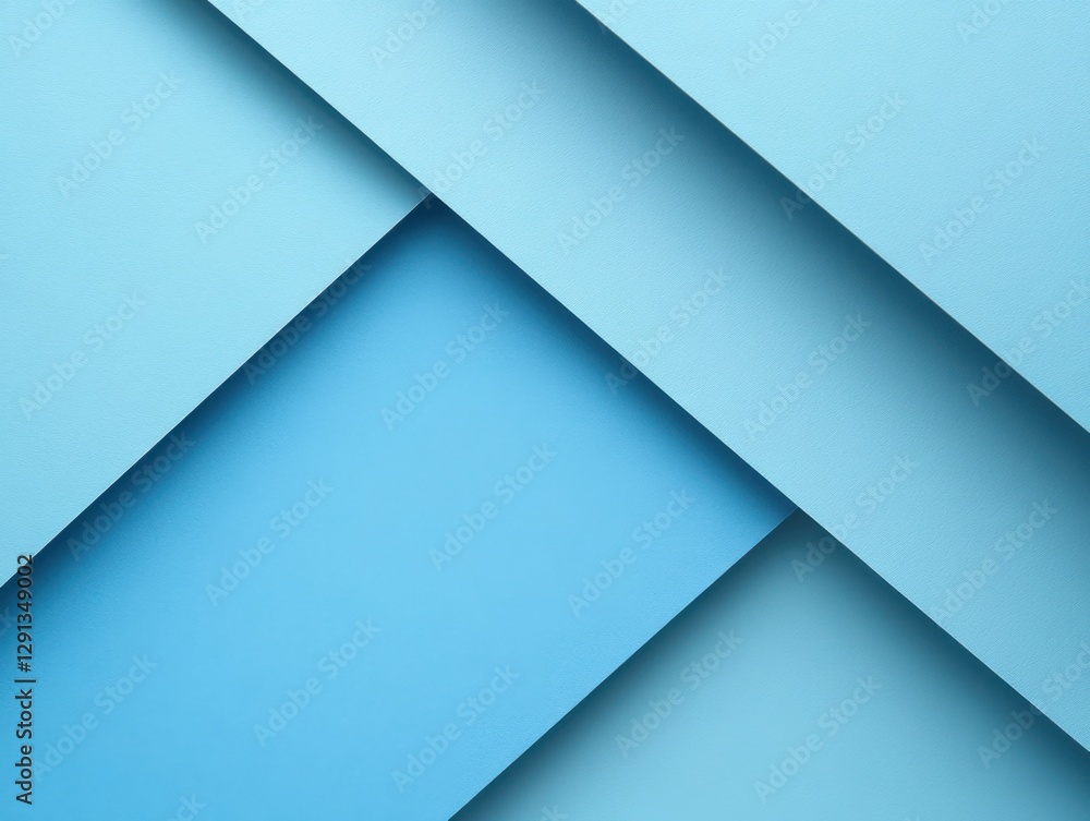 Abstract blue paper background with diagonal lines creating depth and ...