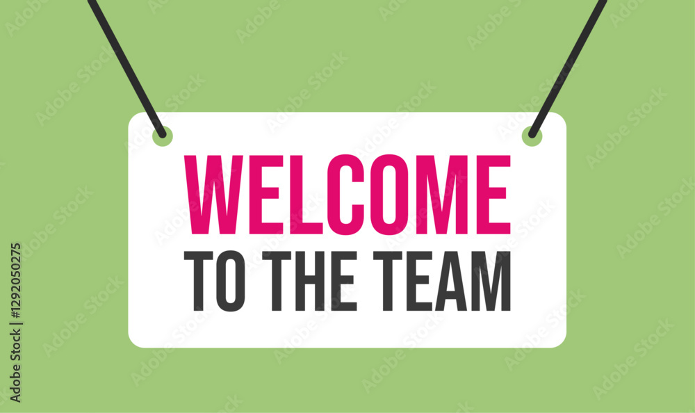 Welcome to the team template for greetings for new employee or member ...
