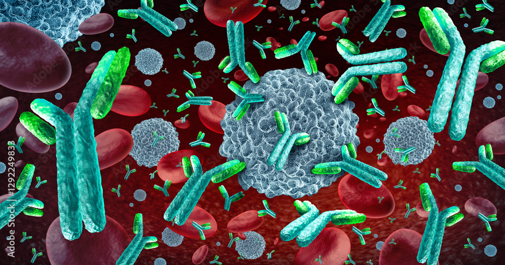 White blood cells and And Antibody Immune System as Immunotherapy ...