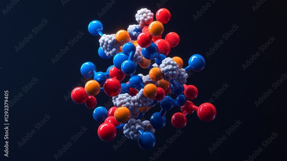 Visualizing protein molecule structures laboratory scientific ...