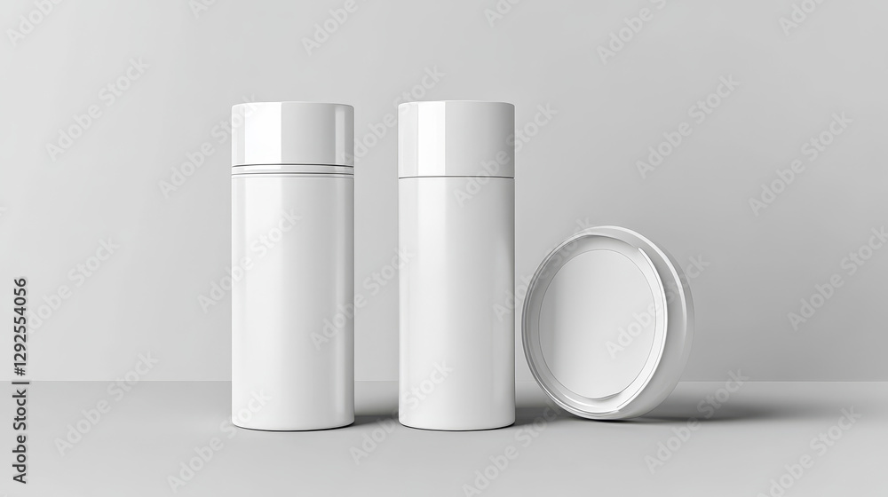 Deodorant stick bottle realistic mockup. Antiperspirant packaging ...