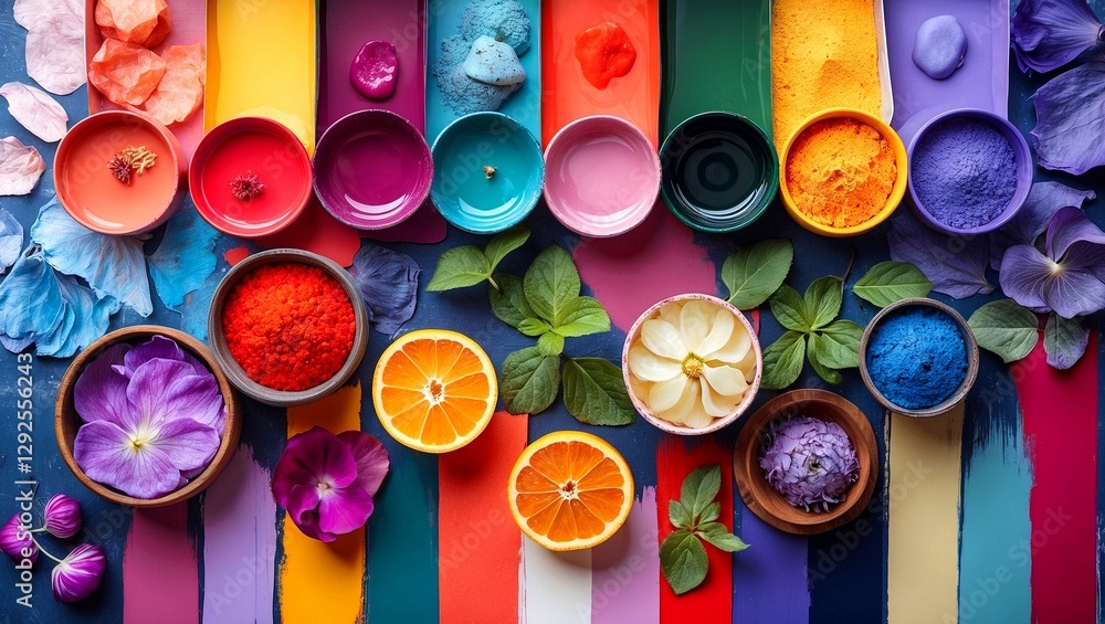 Vibrant color palettes to inspire your designs Stock Photo | Adobe Stock