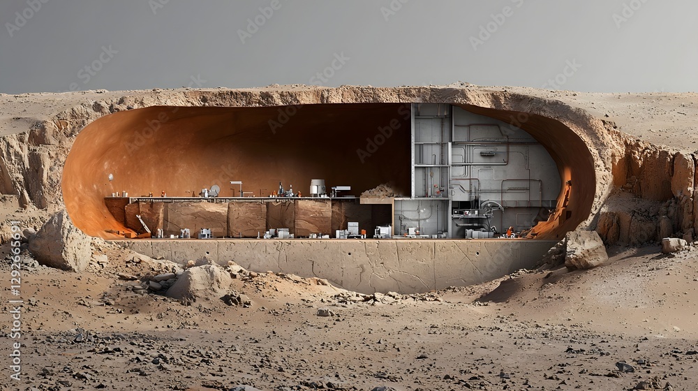 Cross section of a hypothetical exoplanet showcasing its internal ...