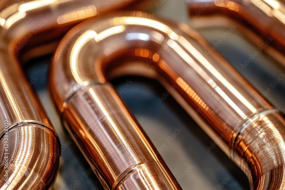 Detailed view of copper U bend tubes in heat exchangers highlighting ...
