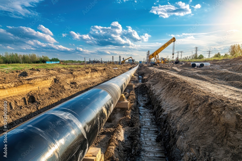 Pipeline construction for transporting crude oil natural gas and ...