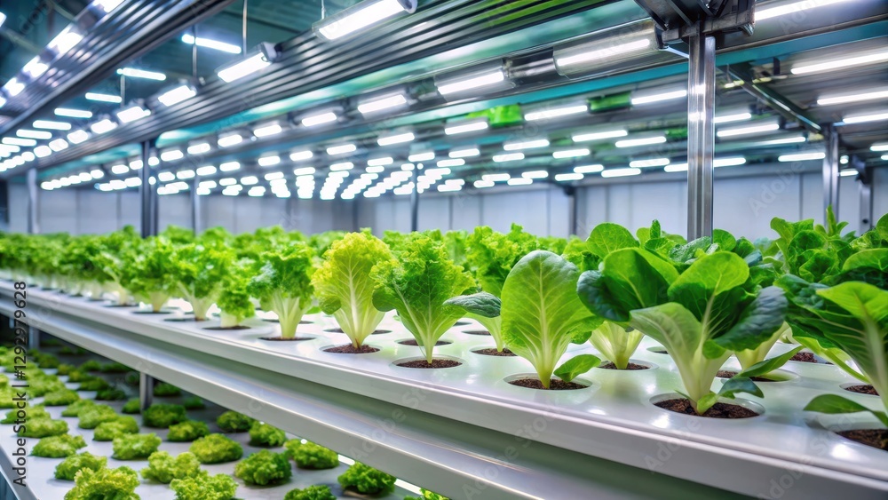 Hydroponic system with grow lights and water recirculation , nutrient ...