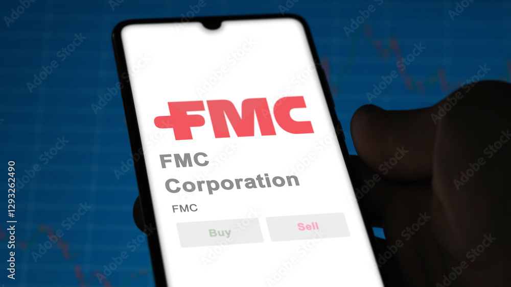 April 09th 2024 , Philadelphia, Pennsylvania. Close up on logo of FMC ...