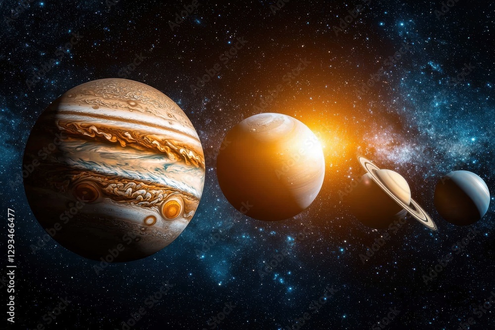 ภาพถ่าย Stock Exploring the solar system with next-generation ...