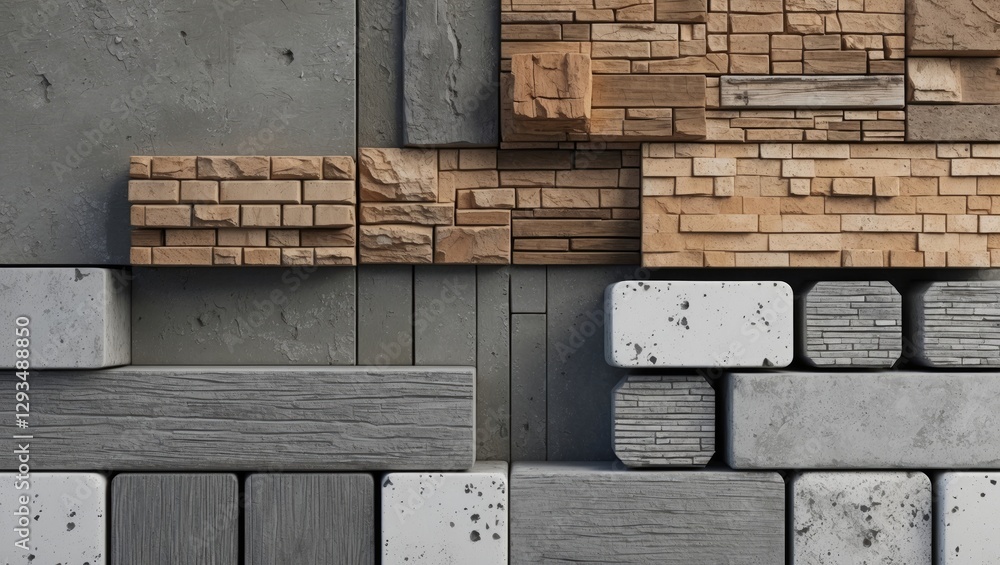 Variety of high-quality textures including wood, concrete, brick, stone ...